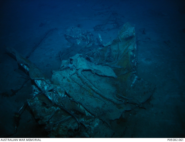 Dive 7 HMAS Sydney II Debris Field Unidentified twisted steel wreckage ...