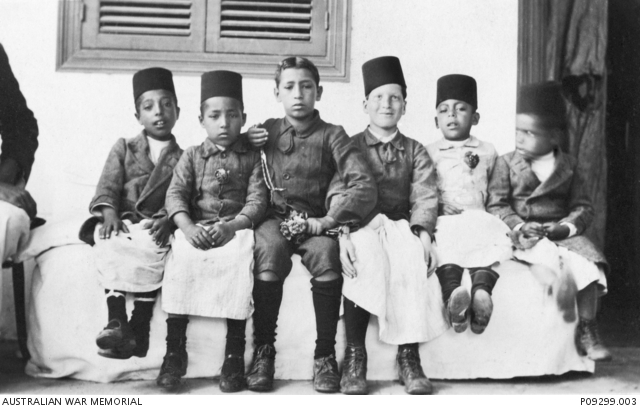 Group portrait of Turkish children. This image is from the collection ...