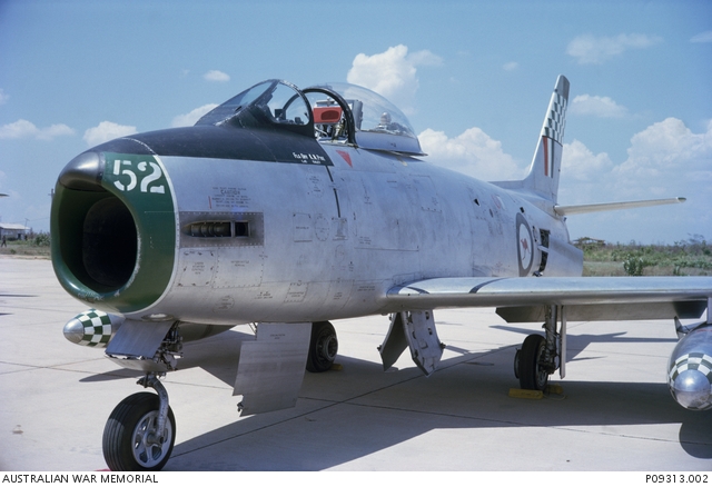 CAC Sabre Aircraft. This image relates to the service of Group Captain ...