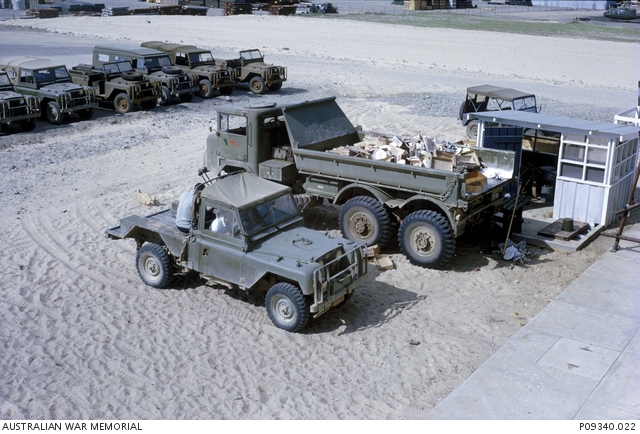 1st Australian Task Force Light Aid Detachment (1ATF LAD) vehicles from ...