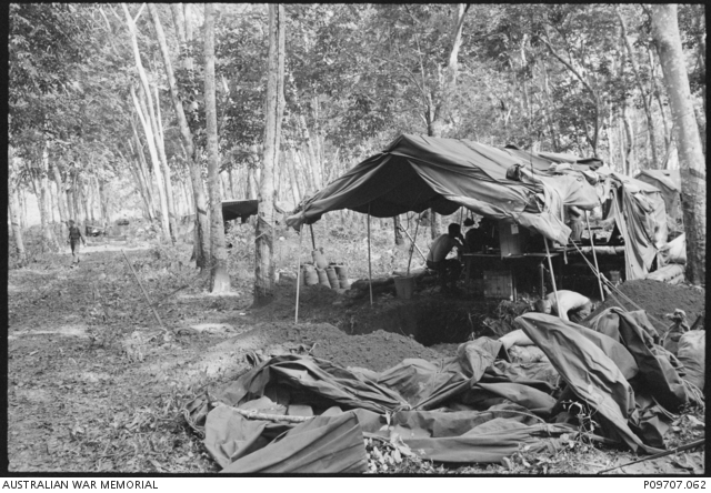 The 6th Battalion, The Royal Australian Regiment (6RAR) establishes a ...
