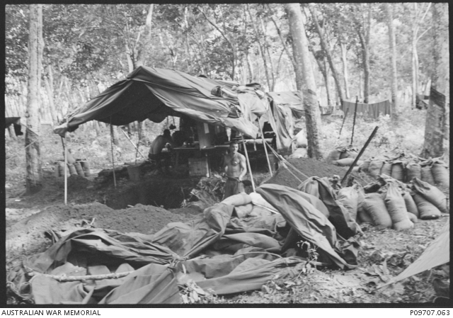 The 6th Battalion, The Royal Australian Regiment (6RAR) establishes a ...