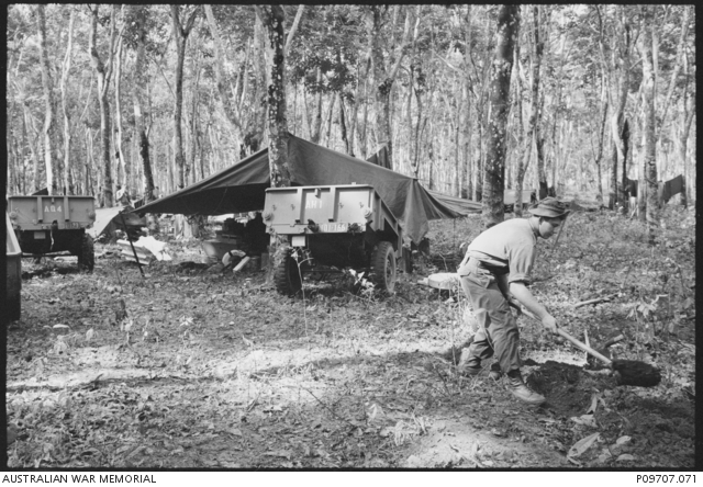 The 6th Battalion, The Royal Australian Regiment (6RAR) establishes a ...