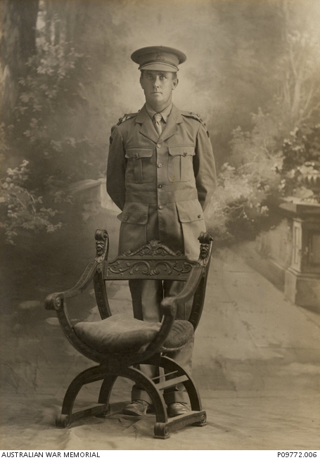 Studio portrait of Lieutenant (Lt) Frederick Harold Tubb (later Major ...