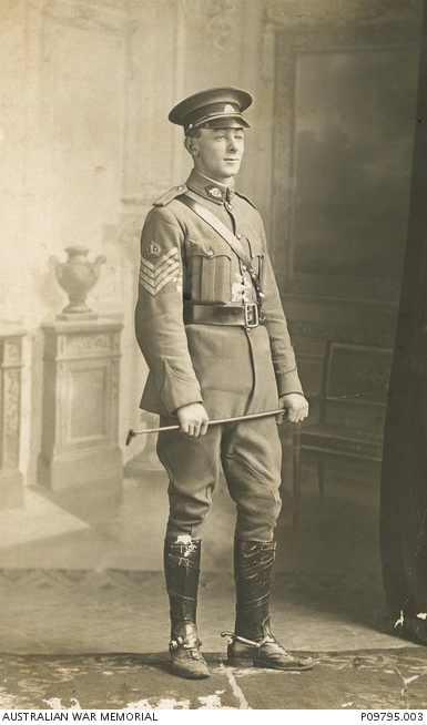 Portrait of Sgt Major Will, Instructional Corps in uniform ...