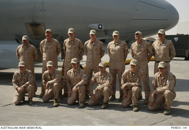 Crew of the P3 Orion (A9-755). Taken by Nick Fletcher, Australian War ...
