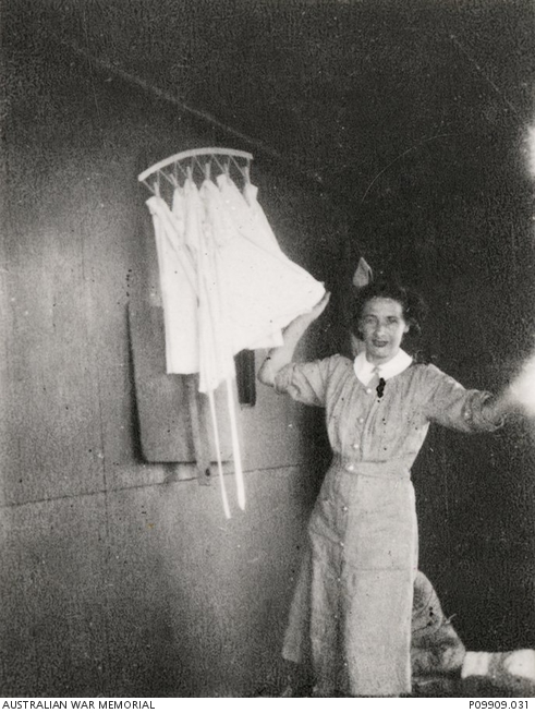 Informal portrait of TX6022 Sister (Sr) Hilda Hildyard, Australian Army ...