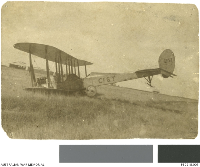 A Royal Aircraft Factory B. E. 2a aircraft number CFS1 after a crash at ...