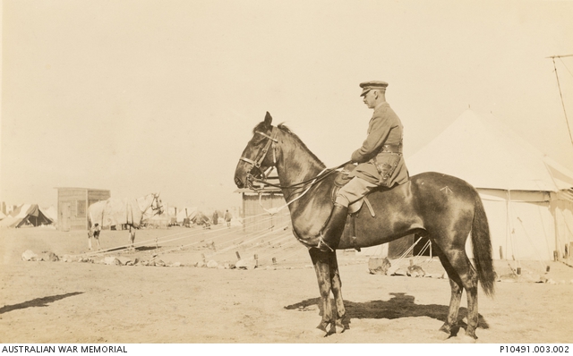 Portrait of Captain James William Boyes, 4th Squadron, 1st Australian ...