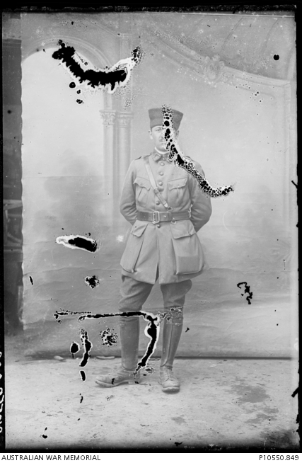 Portrait of an unidentified French soldier, possibly a Zouave. From the ...