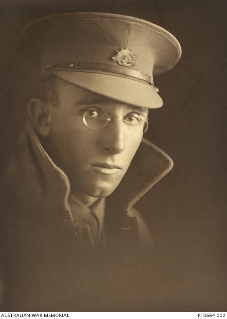Studio portrait of 2nd Lieutenant (2nd Lt) Reginald Sydney Morris, 55th ...