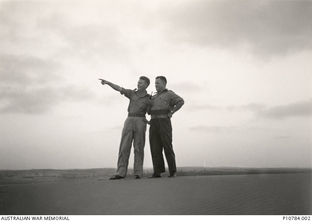 NX14229 Mervyn Richard Francisco Goodfellow and Jack Bullock near a ...