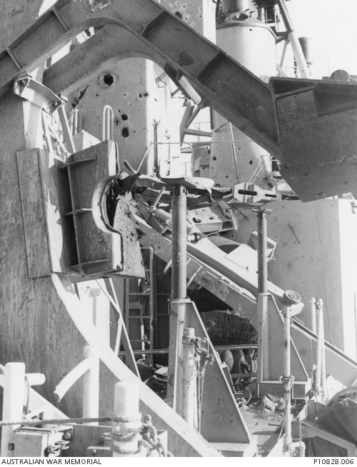 One of a series of photographs taken aboard HMAS Hobart off Vietnam on ...