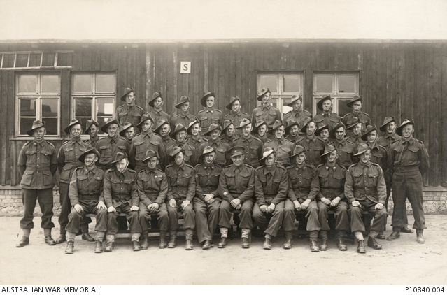 Group portrait of Australian soldiers from various units who were ...