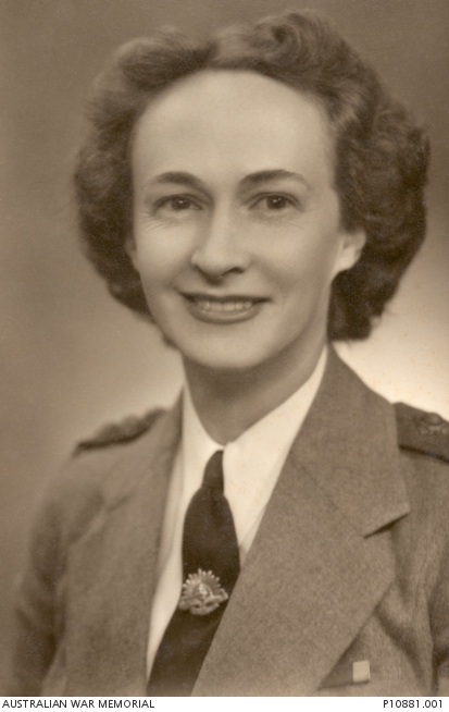 Studio portrait of QX6282 Captain (Capt) Winifred Olga Short AANS. Capt ...