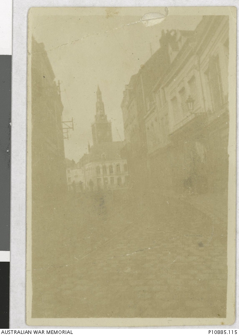A street in Armentieres, France. An image from the collection of 1010 ...