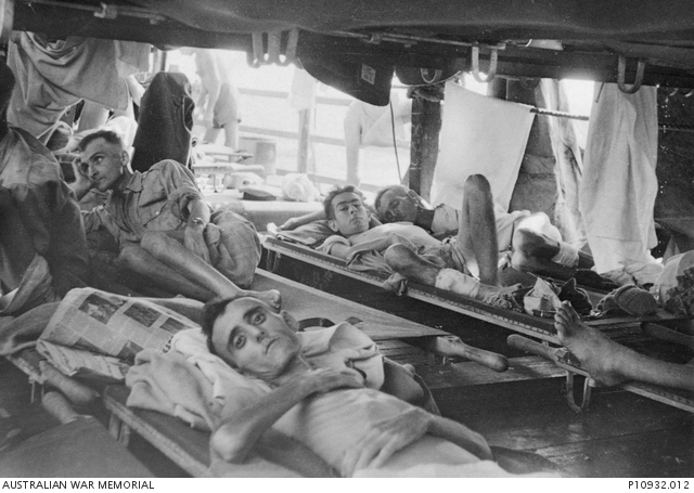Repatriated Australian prisoners of war (POW) of the Japanese from ...