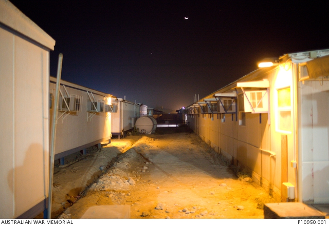 Living quarters of ADF personnel at the former Canadian Compound ...