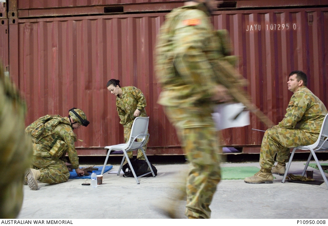 ADF undertake weapons loading and unloading training at a Reception ...