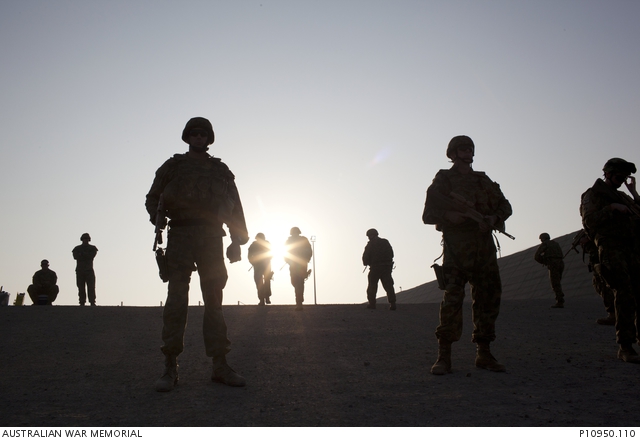 ADF personnel undertake weapons firing training at a Reception Staging ...