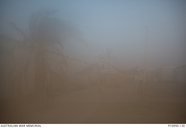 Living quarters of ADF personnel at the former Canadian Compound during ...