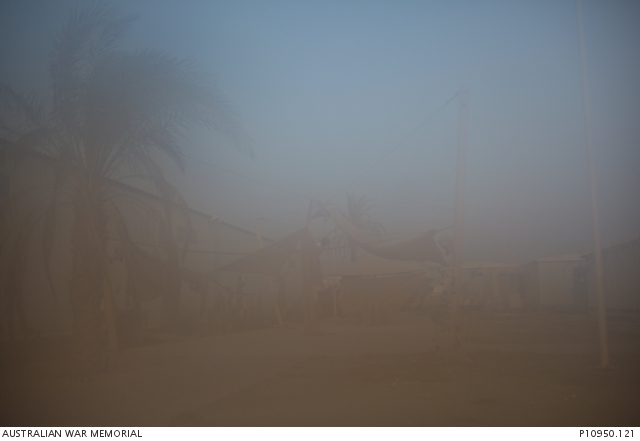 Living quarters of ADF personnel at the former Canadian Compound during ...