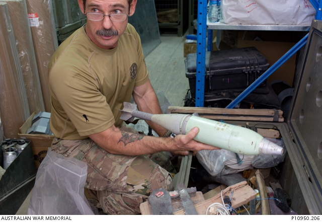 Warrant Officer Rodney Amos RAAF, an Explosive Ordnance Disposal (EOD ...