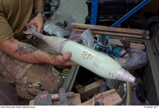 Warrant Officer Rodney Amos RAAF, an Explosive Ordnance Disposal (EOD ...