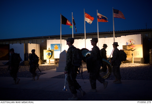Joint Task Force (JTF) memorial, Kamp Holland. | Australian War Memorial