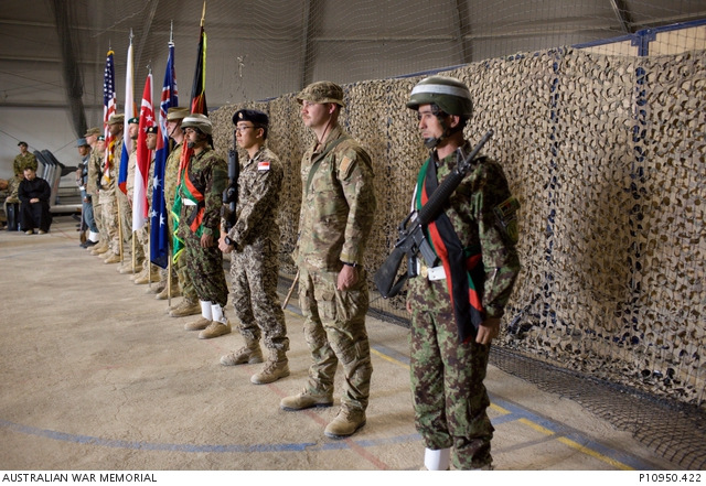 Combined Team Uruzgan (CTU) hand over ceremony. Colonel Gerald Hadley ...