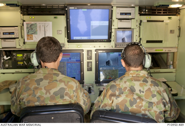 Shadow pilots inside the operating container at Tarin Kot airfield ...