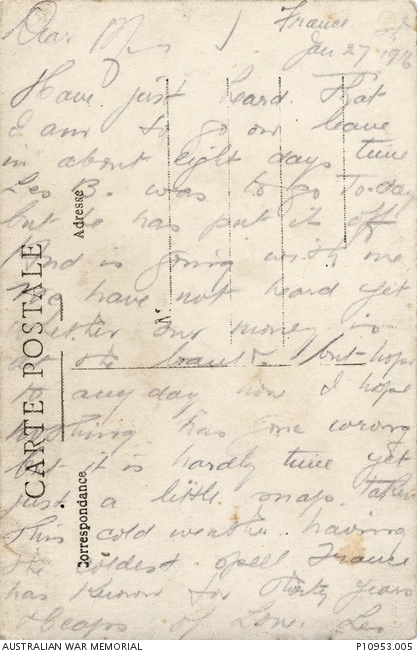 Informal outdoor portrait of 2699 Private Leslie Fred Frayne, 4th Light ...