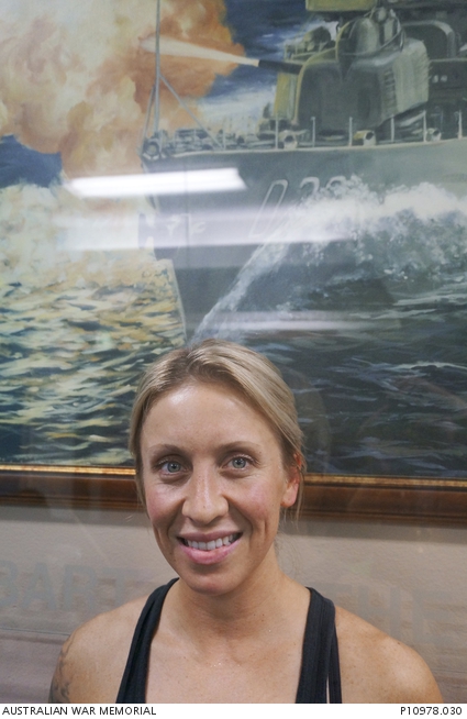 Portrait of Corporal (Cpl) Danielle Gurkin. Cpl Gurkin marched with the ...