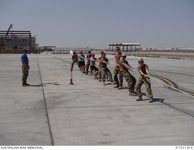 Unidentified Australian soldiers participating in the Al Minhad Air ...