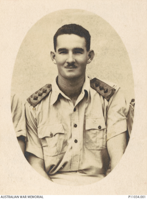 Outdoor portrait of QX6470 Captain (Capt) Alexander Fraser, 1 Independent Company. Capt Fraser ...