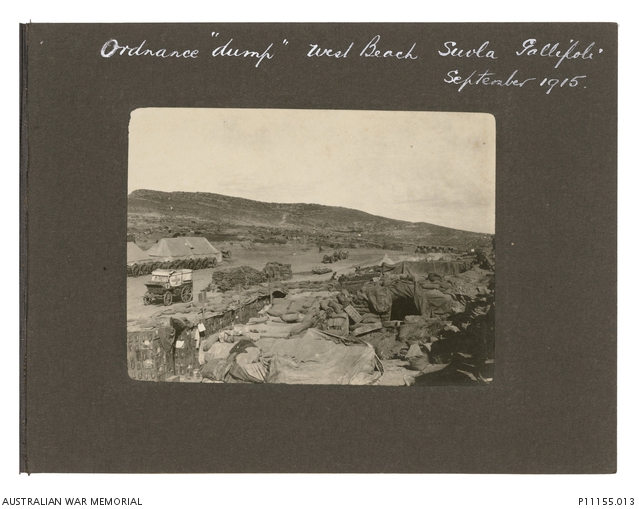 "Ordnance Dump West Beach Suvla Bay " (Album caption). A page from one ...