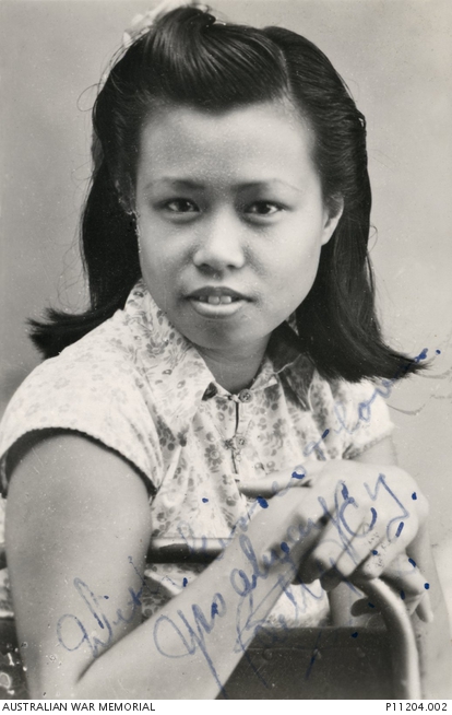 Portrait of Betty Cecily Tang, resident of the Sandakan area. During ...