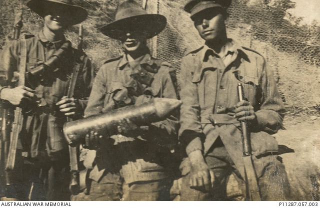 "Sgt Roberts, who took the remainder of the photos sent, with two of ...