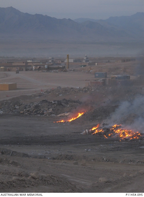 Waste landfill at Tarin Kot. One of a series of photographic studies ...