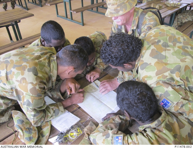 NORFORCE recruits learning navigational skills. One of a series of ...