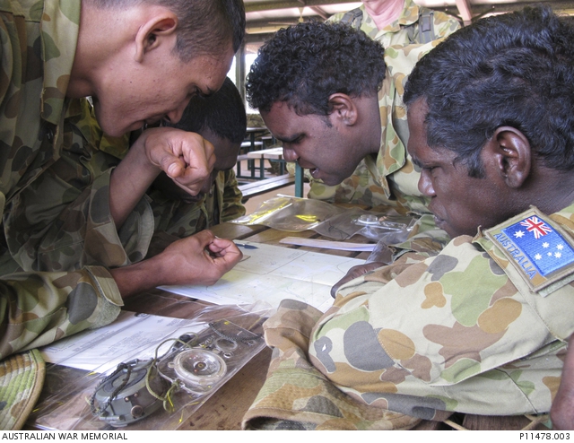 NORFORCE recruits learning navigational skills. One of a series of ...