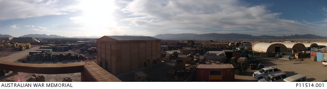 The Multi-National base in Tarin Kot. Australian forces operated from ...