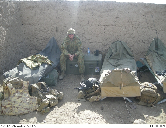 Temporary sleeping area in an abandoned compound used by Mentoring and ...