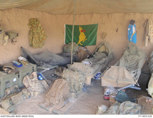 Sleeping area in an abandoned compound used by Mentoring and ...