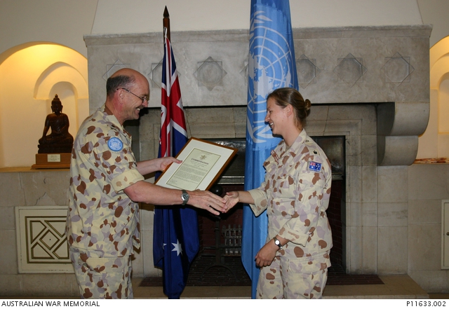 Major General (Maj Gen) Ian Gordon, Head of Mission, United Nations ...