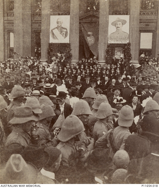 Victorian troops, most likely the First and Second (Mounted Rifles ...