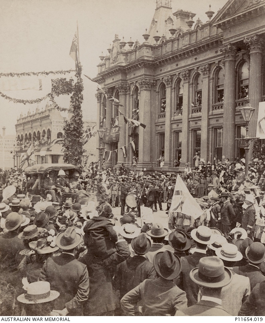 Wounded Victorian troops, most likely the First and Second (Mounted ...