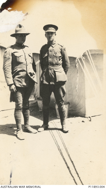 Informal portrait of Quartermaster Foster and John Patrick Hamilton VC ...