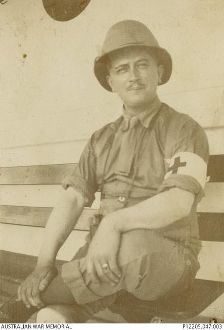 Informal portrait of Major Sibrey, the Principal Medical Officer on ...