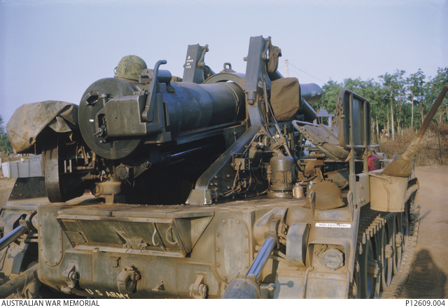 A United States Army tracked 8 inch howitzer. One of a series of images ...